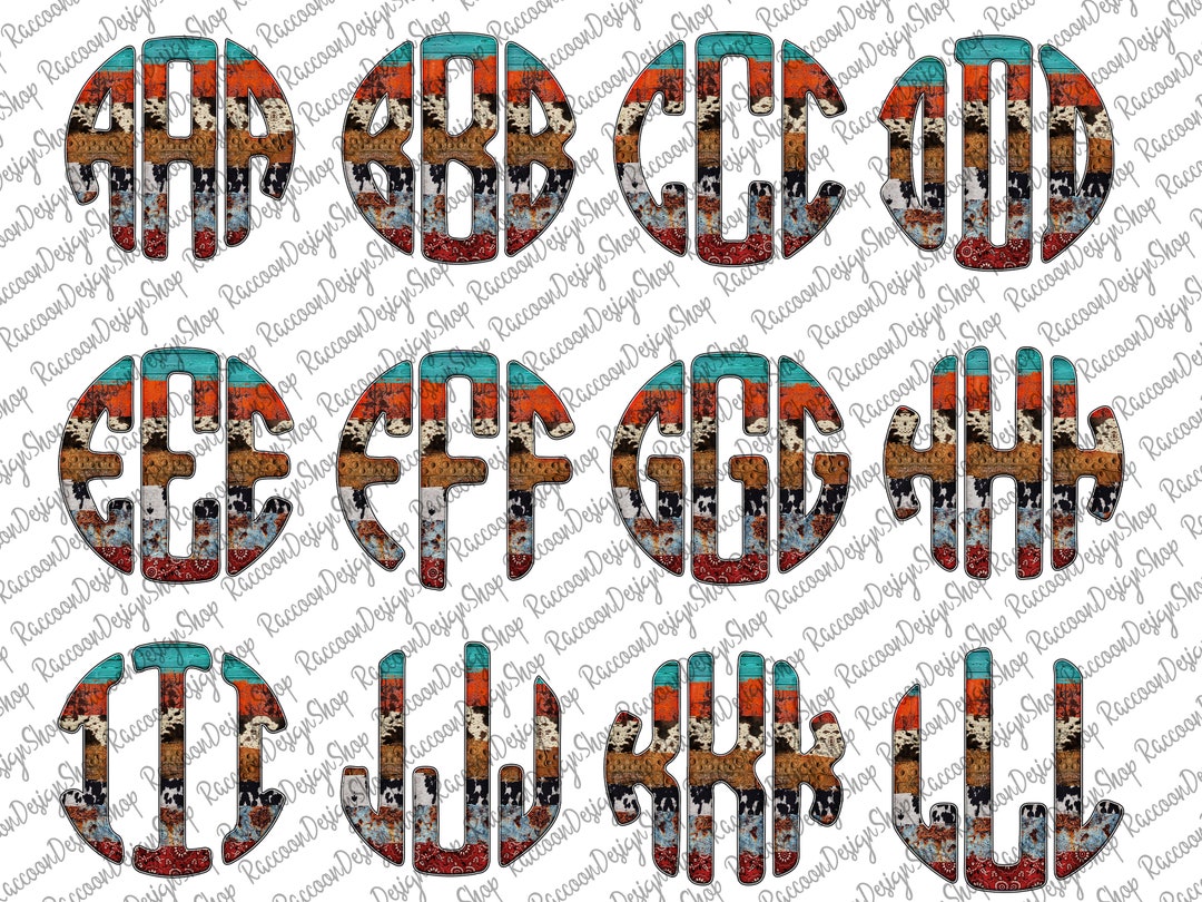 Western Alphabet,font Letters,marquee Letters,monogram Full Alphabet ...