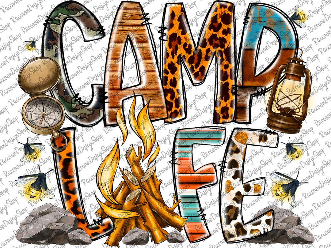 Camp Life PNG File, Camp PNG, Camping Design PNG, Leopard, Camp Life ...