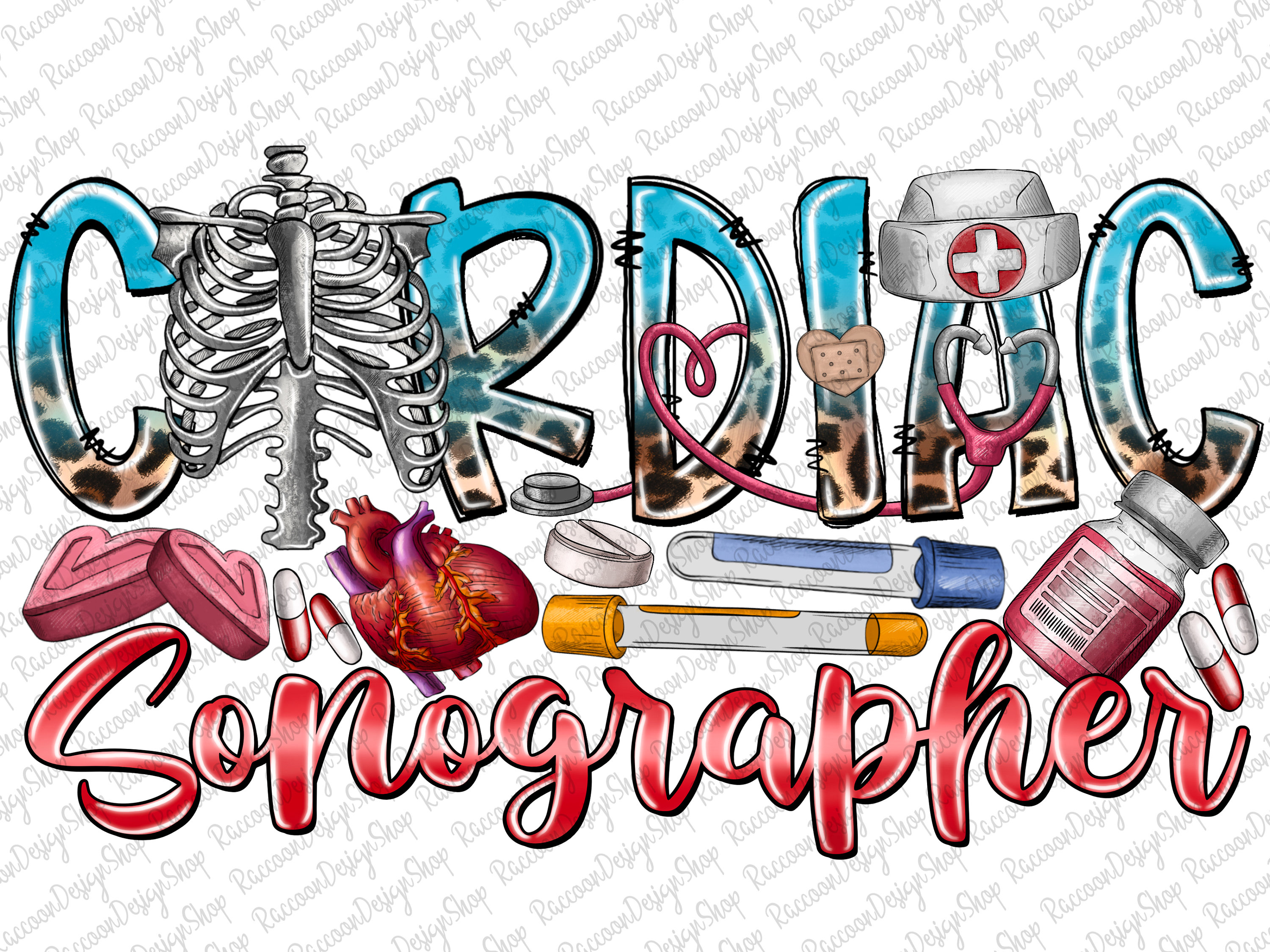 Cardiac Sonographer Png, Sublimation Design, Nurse Life Png, Nursing ...