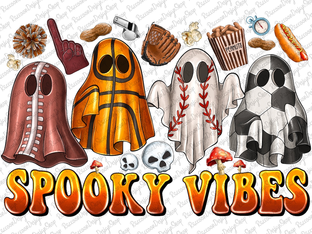Spooky Vibes Halloween Png,halloween Baseball,halloween Baseball ...