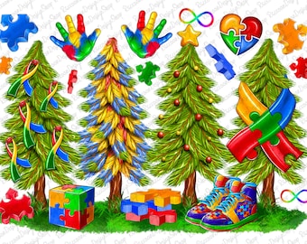 Autism Christmas SVG Holiday Special Needs - Etsy