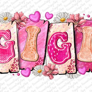 Gigi Png, Mom and Gigi, Mom Png,gigi Design, Heart, Western ...