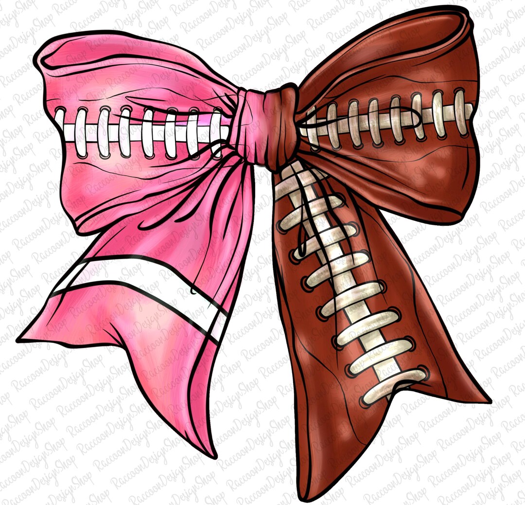 Coquette Football Png, Football Bow Png, Football Mom Png, Football Png ...