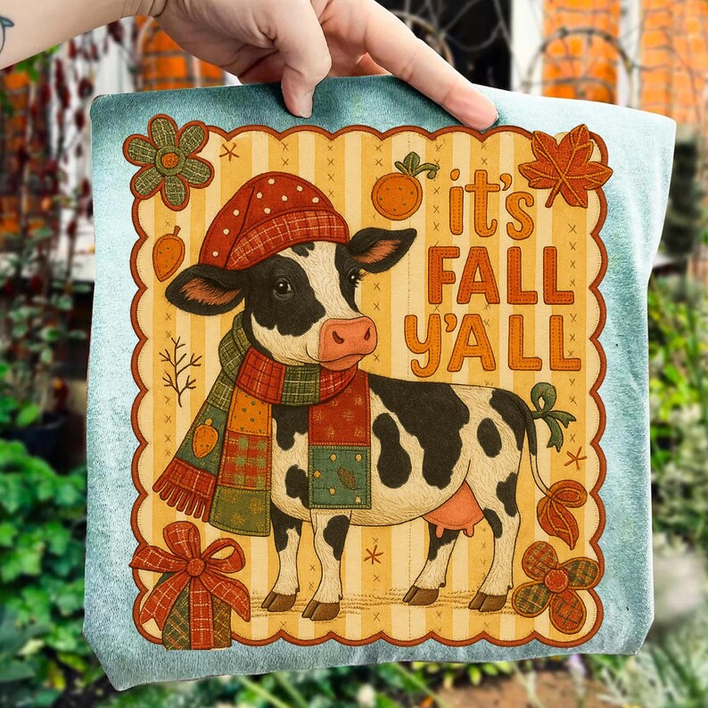 It is Fall Y'all Cow Png, Fall Cows PNG, Thanksgiving Cows Png,cow Png ...