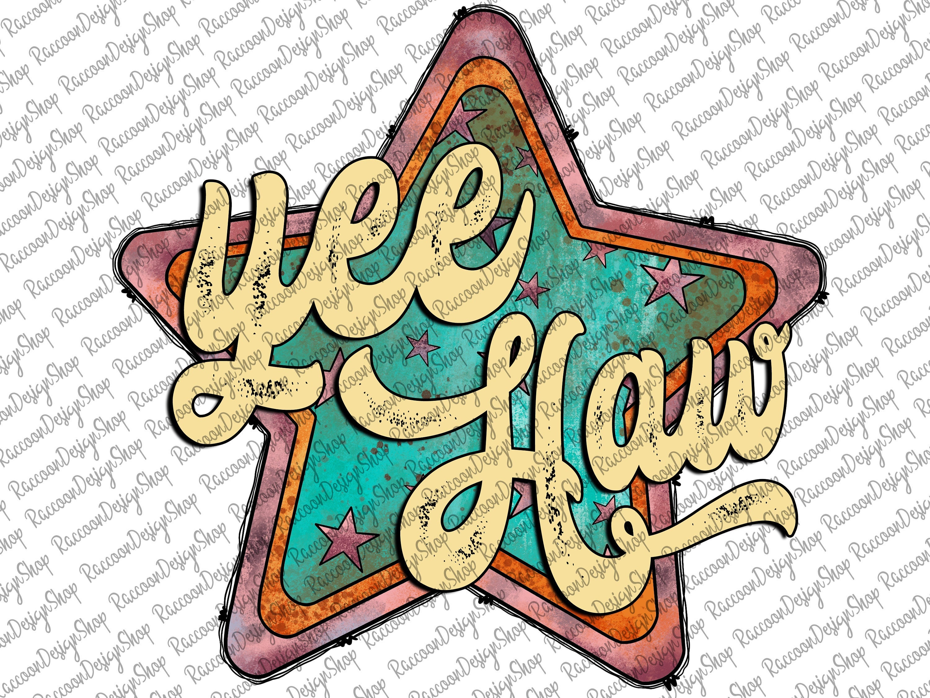 Yee Haw PNG File Sublimation Designs Downloads Digital - Etsy