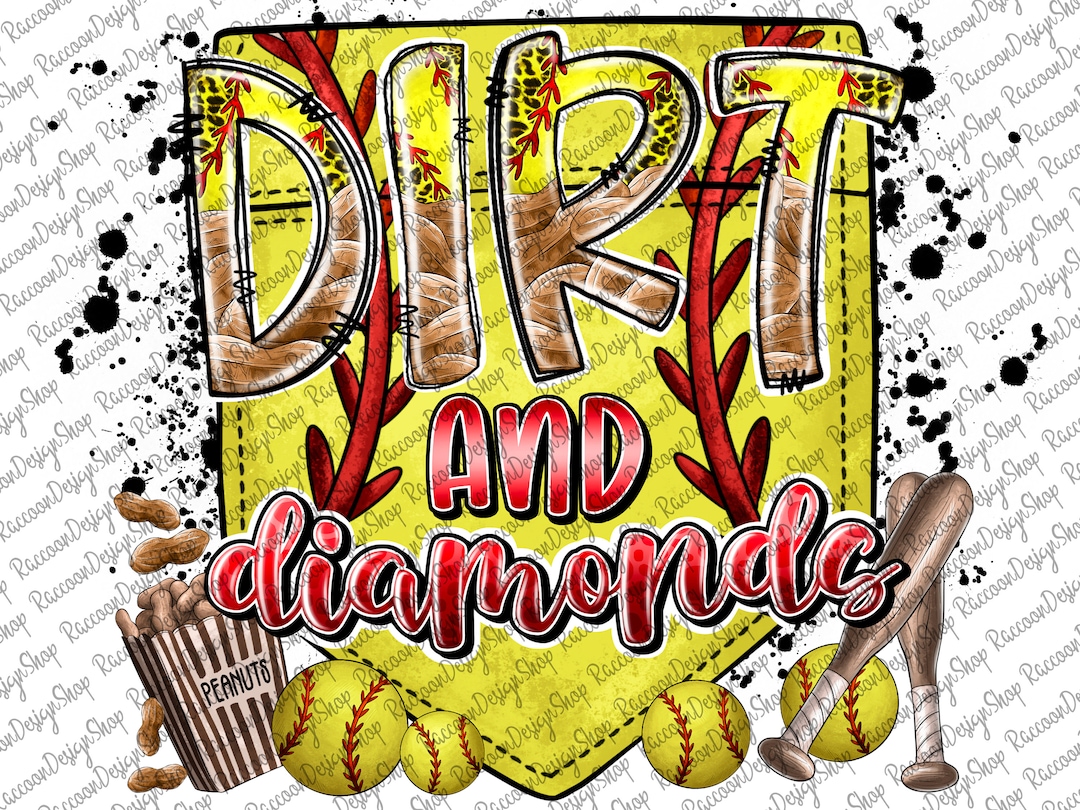 Dirt and Diamonds Png,softball Png,game Day Png,softball,softball Mom ...