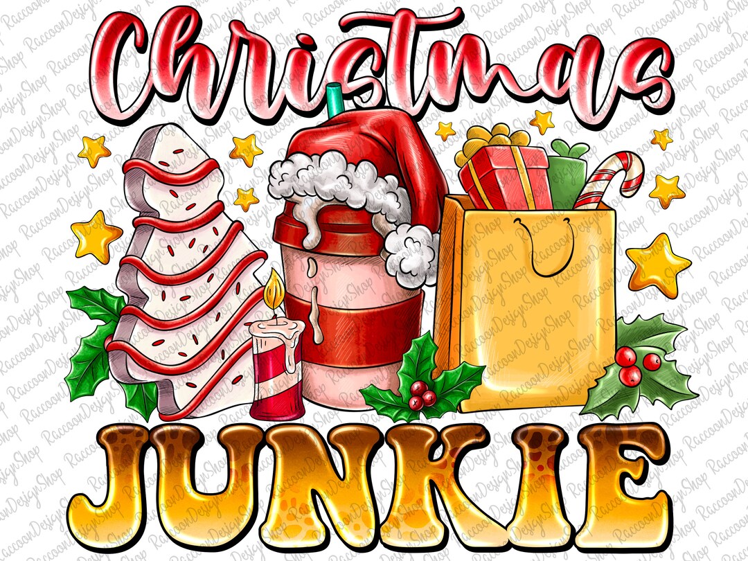 Christmas Junkie Png Sublimation Design,merry Christmas ,christmas ...