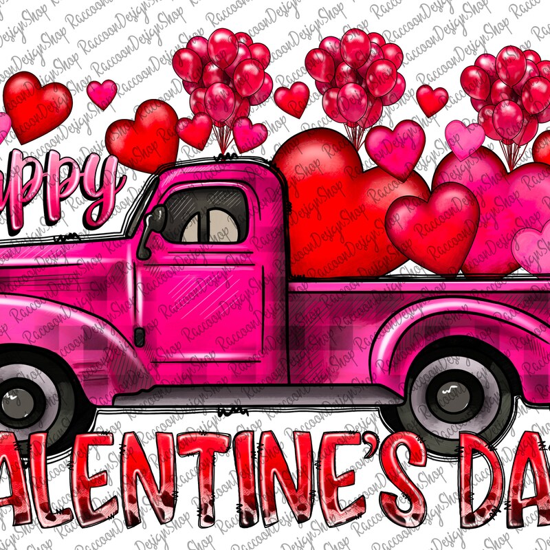 Valentines Day Truck - Etsy