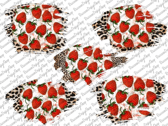 Strawberry PNG Patch Bundle Sublimation Design Strawberry - Etsy