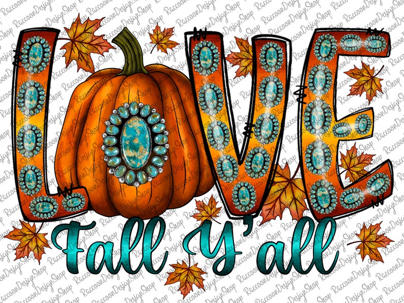 Love Fall Y'all PNG, Thankful PNG, Fall Png, Sunflower Png, Autumn Png ...