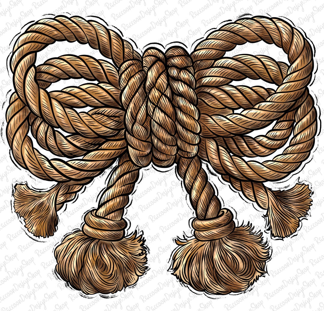 Rope Western Bow Png, Howdy Coquette Bow Png, Cowhide Bow Png, Coquette ...
