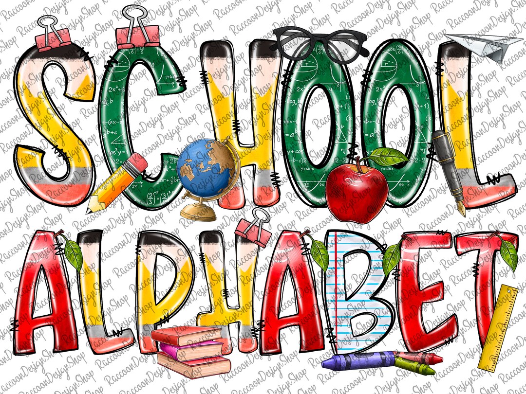 School Alphabet,font Letters,teacher Alphabet,school Letters,teacher ...