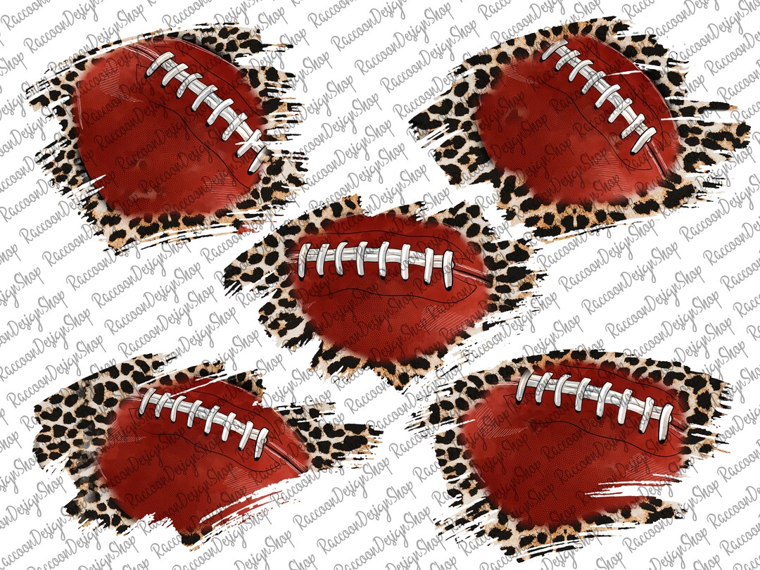 American Football Leopard Patch Sublimation Png Bundle, Leopard ...