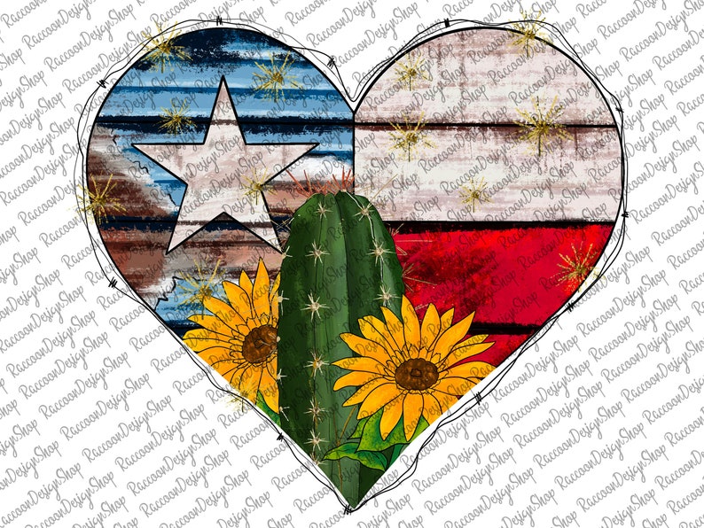 Texas Flag Heart Png Texas Png Western Texas Tx Png Tx | Etsy