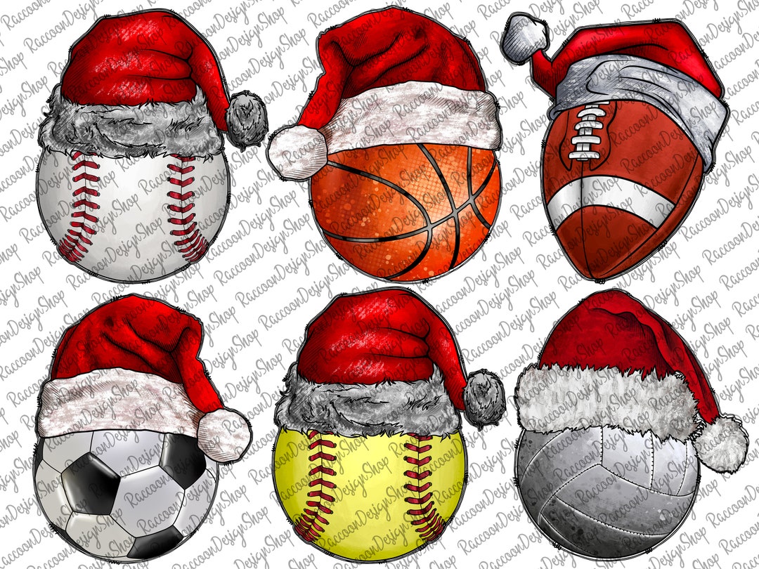 Christmas Sports Png, Sports Christmas Design, Football Png,merry ...
