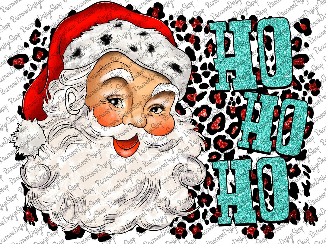 Leopard Santa Png,santa Png,santa,sublimation Design,digital Design ...