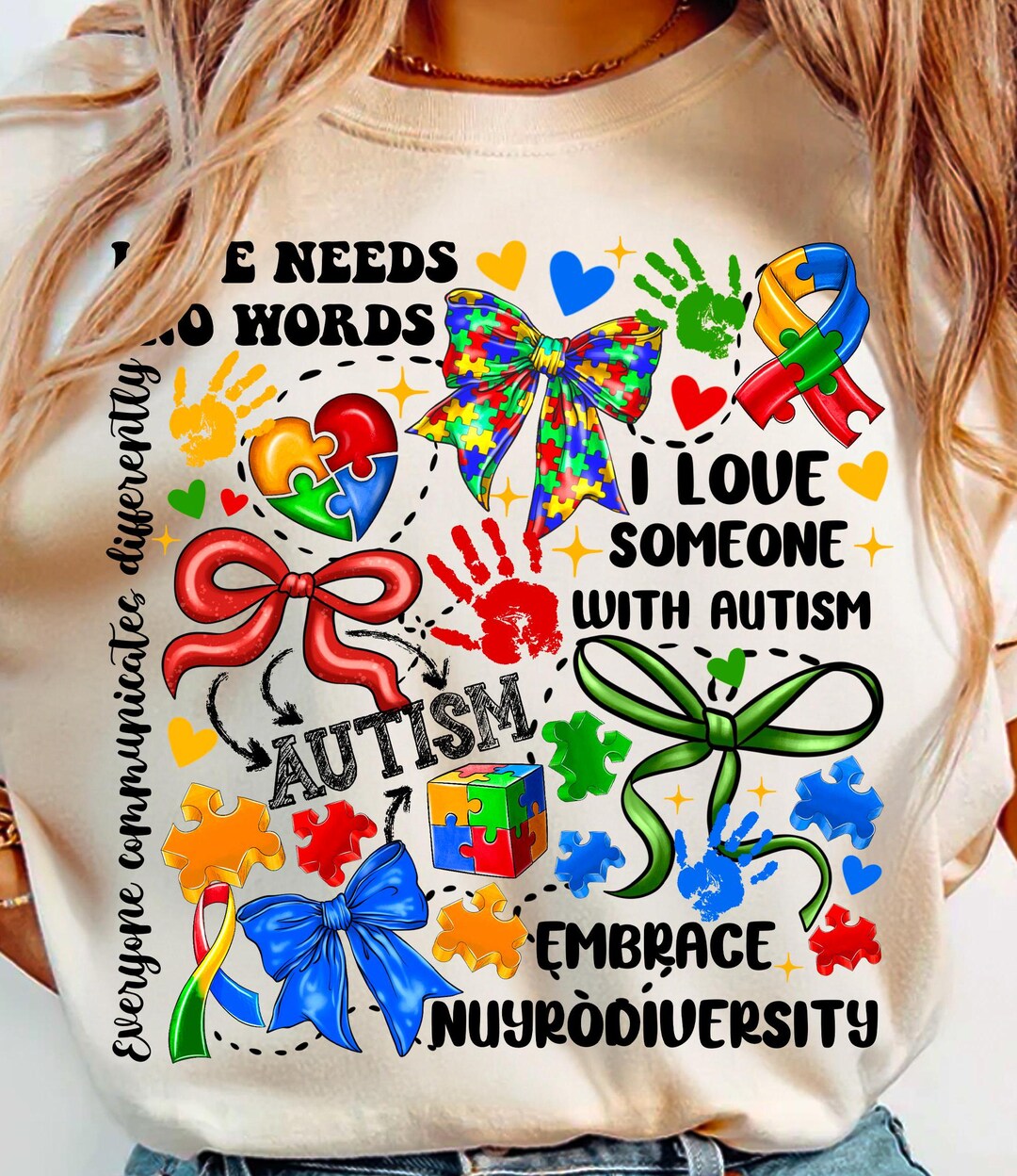 Autism Png, Autism Coquette Bow Png, Autism Hearts Png,autism Awareness ...