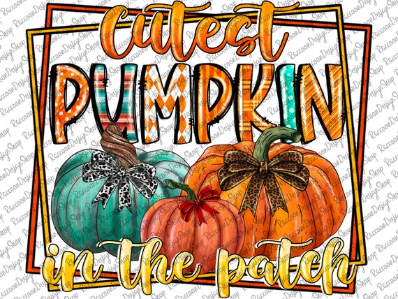 Cutest Pumpkin in the Patch PNG Fall Pumpkin Sublimation - Etsy