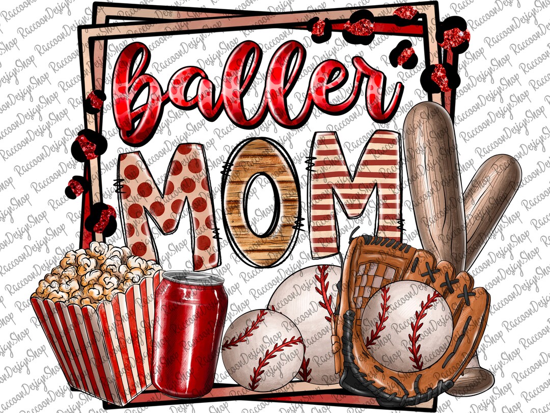 Baller Mom Png, Baseball Mom, Baseball Clipart, Transparent PNG File ...