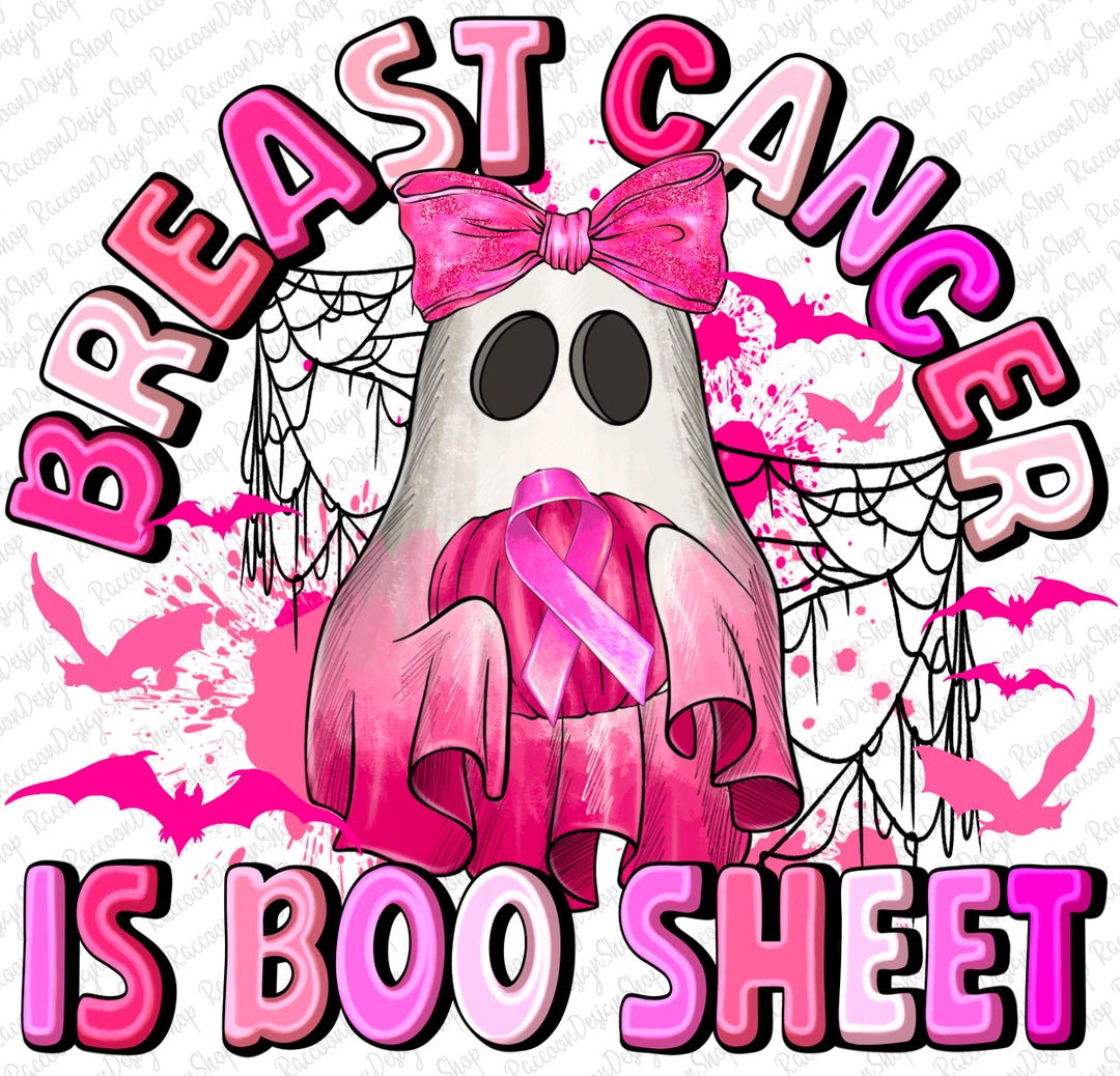 Breast Cancer is Boo Sheet PNG, Sublimation Design,breast Cancer ...