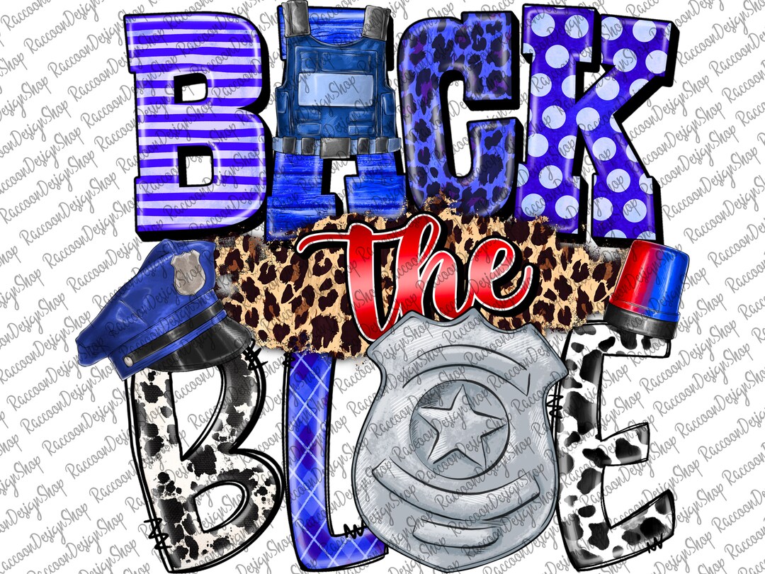 Back the Blue Png,blue Stripe Stars Design, American Flag,blue Design ...