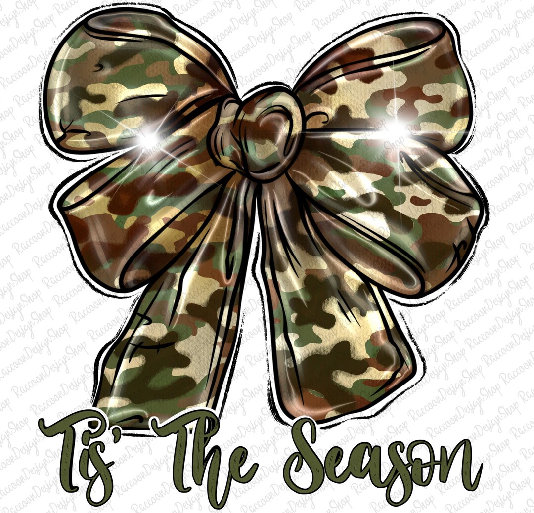 Camo Bow Png, Camo Bow Coquette Png, Camo Bow Sublimation, Camo Bow ...