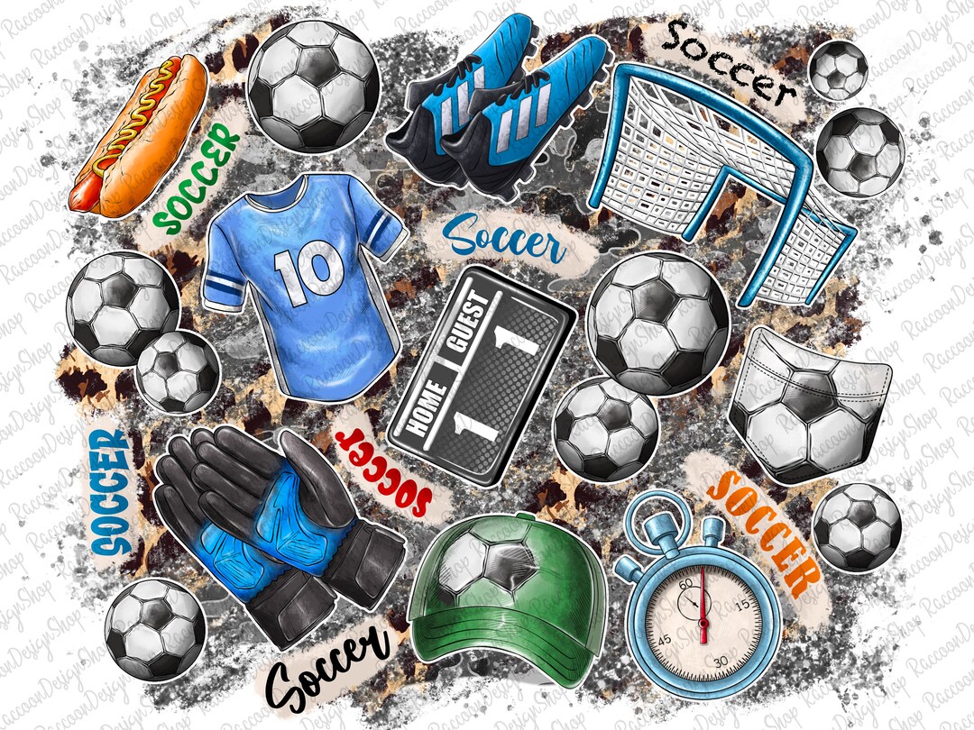 Soccer Png,soccer Sublimation Design,soccer Clipart,soccer Digital ...