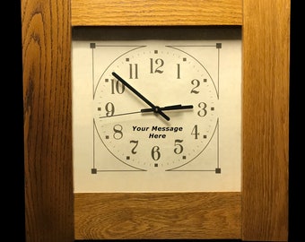 Modern Shaker Wall Clock - Wall Hanging Clock Cabinet With Dovetail ...