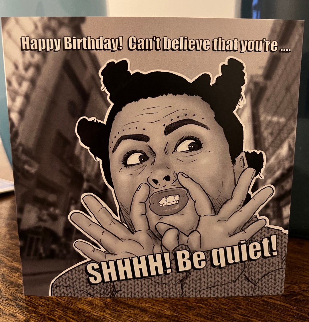Dawn French as Bjork Pastiche Gay Icons Limited Edition Birthday Card ...