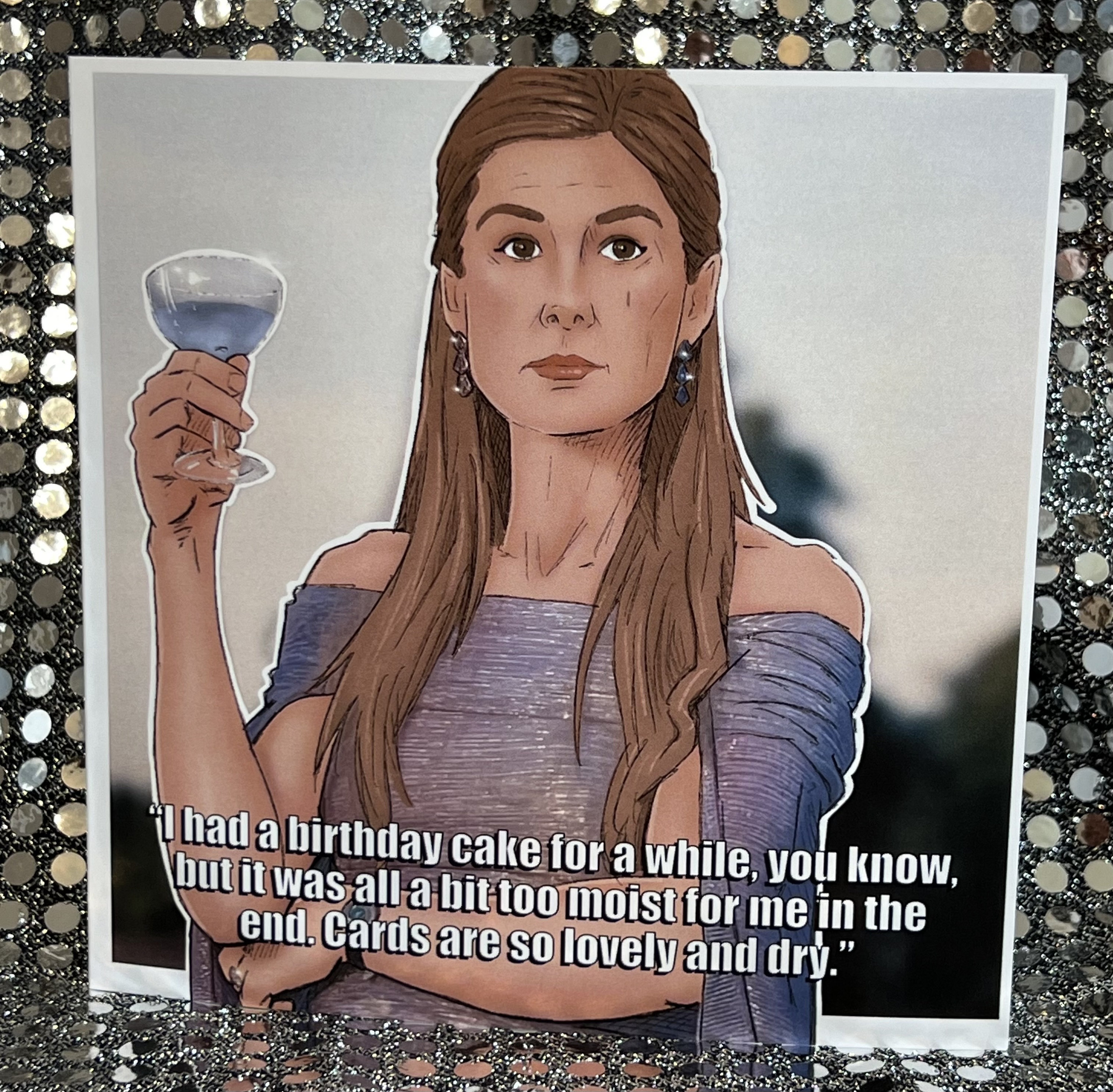 Mum From Saltburn Film Rosamund Pike Gay Icons Limited Edition Birthday ...