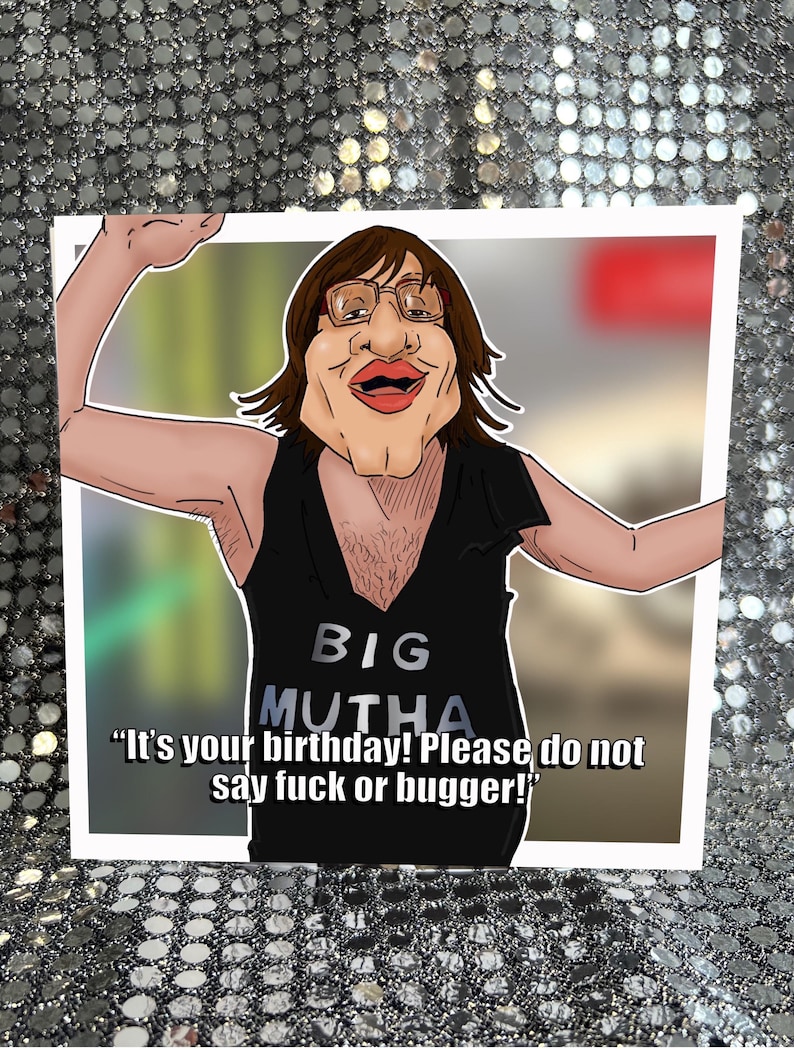 Davina Mccall Boselecta TV Show / Gay Icon Birthday Card - Etsy