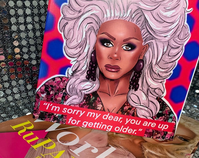 Rupaul From rupauls Drag Race Gay Icons Limited Edition Birthday Card ...