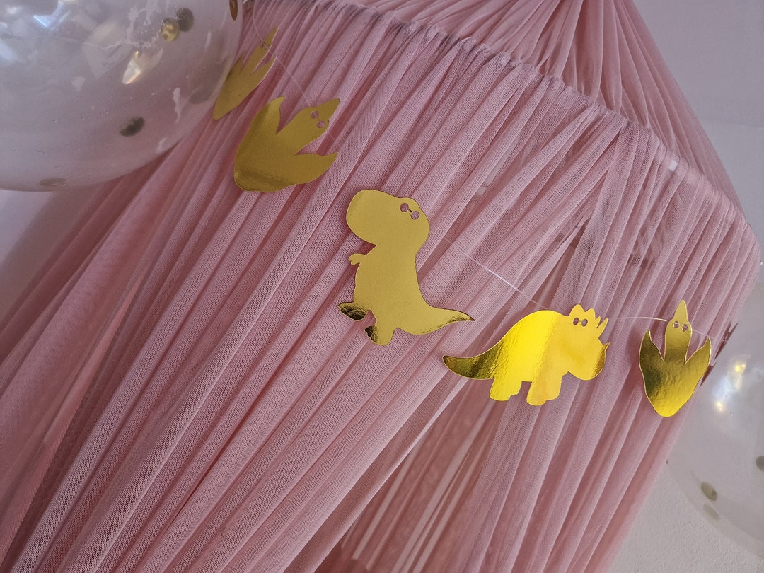 Dinosaur Party Decoration Set: Bunting, Cake & Cupcake Toppers 3 Piece ...