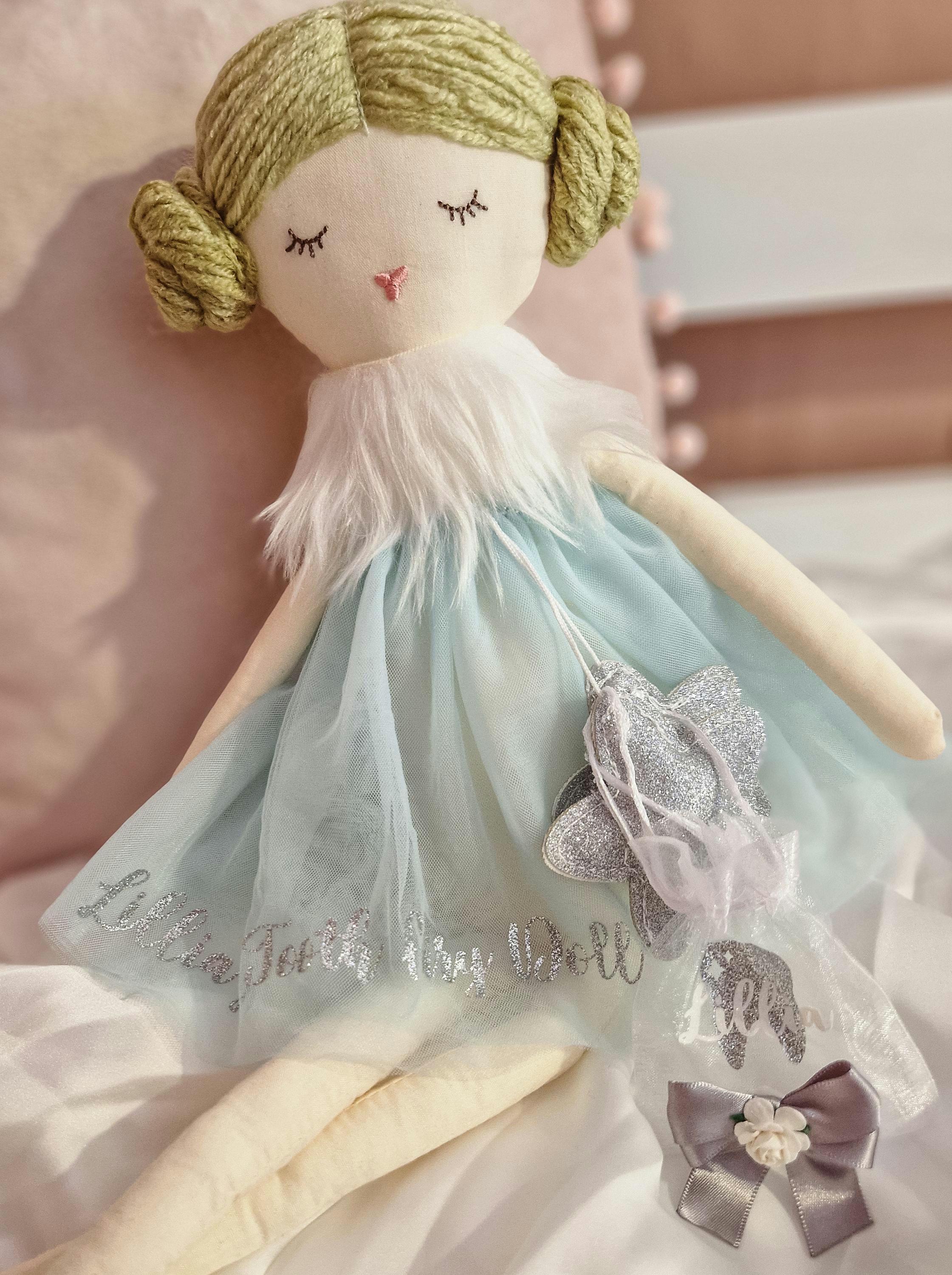 Personalised Tooth Fairy Doll, Tooth Fairy, Personalised Name Doll ...