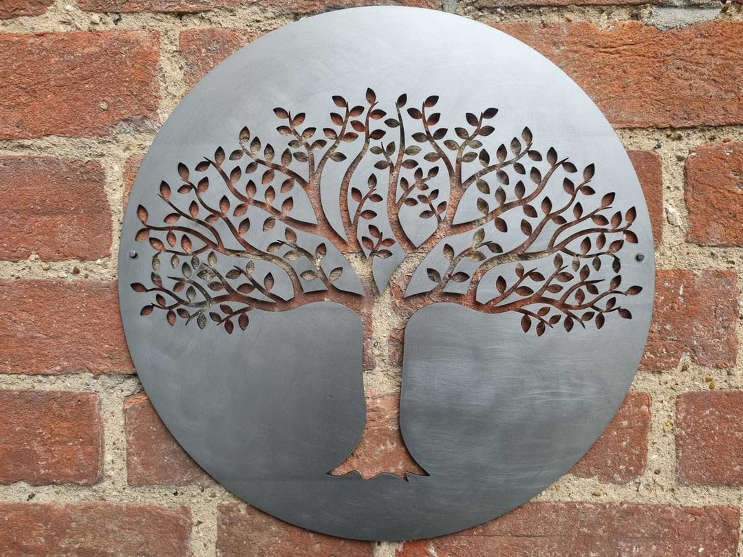 Tree of Life Metal Wall Sign, Indoor or Outdoor Hanging Wall Art, Wall ...