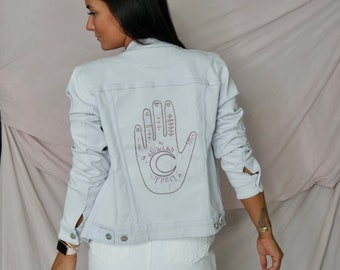 Evil Eye Jean Jacket | Etsy