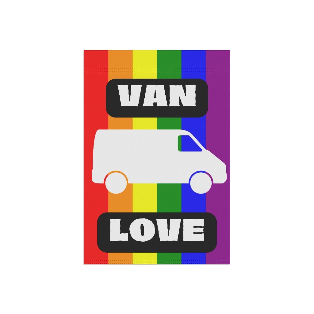 Vanlife Pride Flag Van White Van - Etsy
