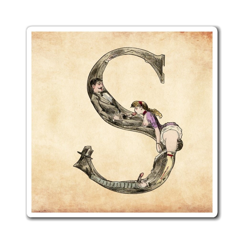 Magnet Featuring The Letter S From The Erotic Alphabet 1880 Etsy