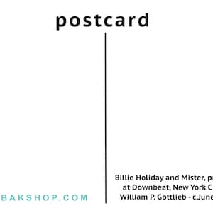 Portrait of Billie Holiday and Her Dog Mister at Downbeat, New York, by ...