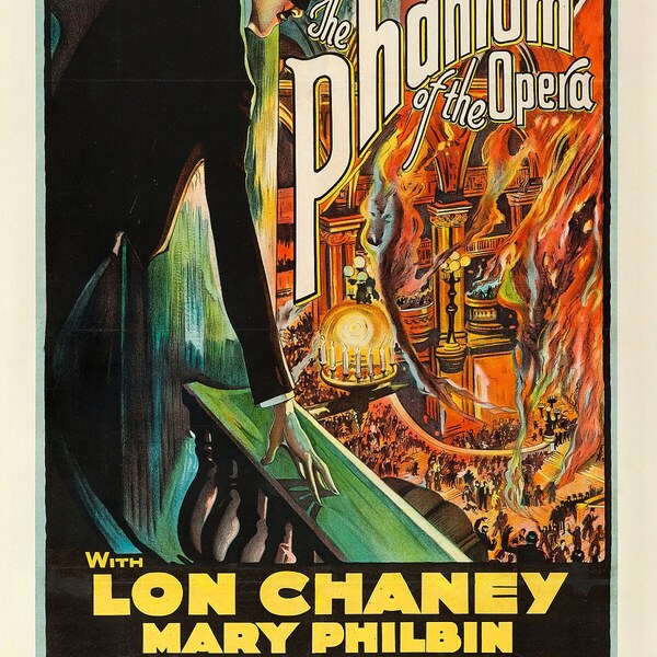 1925 Phantom of the Opera Poster - Etsy