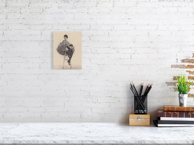 Woman in Can Can Costume Sitting on a Stool by Arthur F. Kales. C.1920 ...
