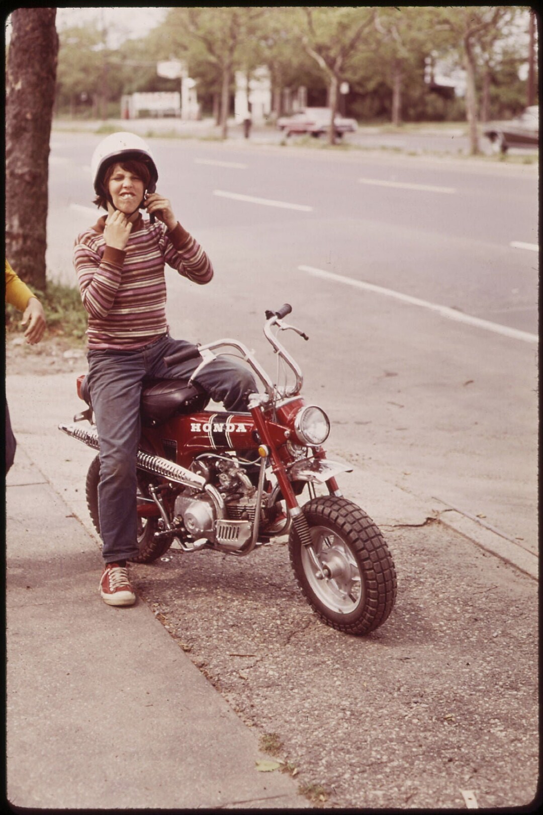 Young New Yorker Ready to Roar off on His Honda by Arthur Tress 1973 - Etsy