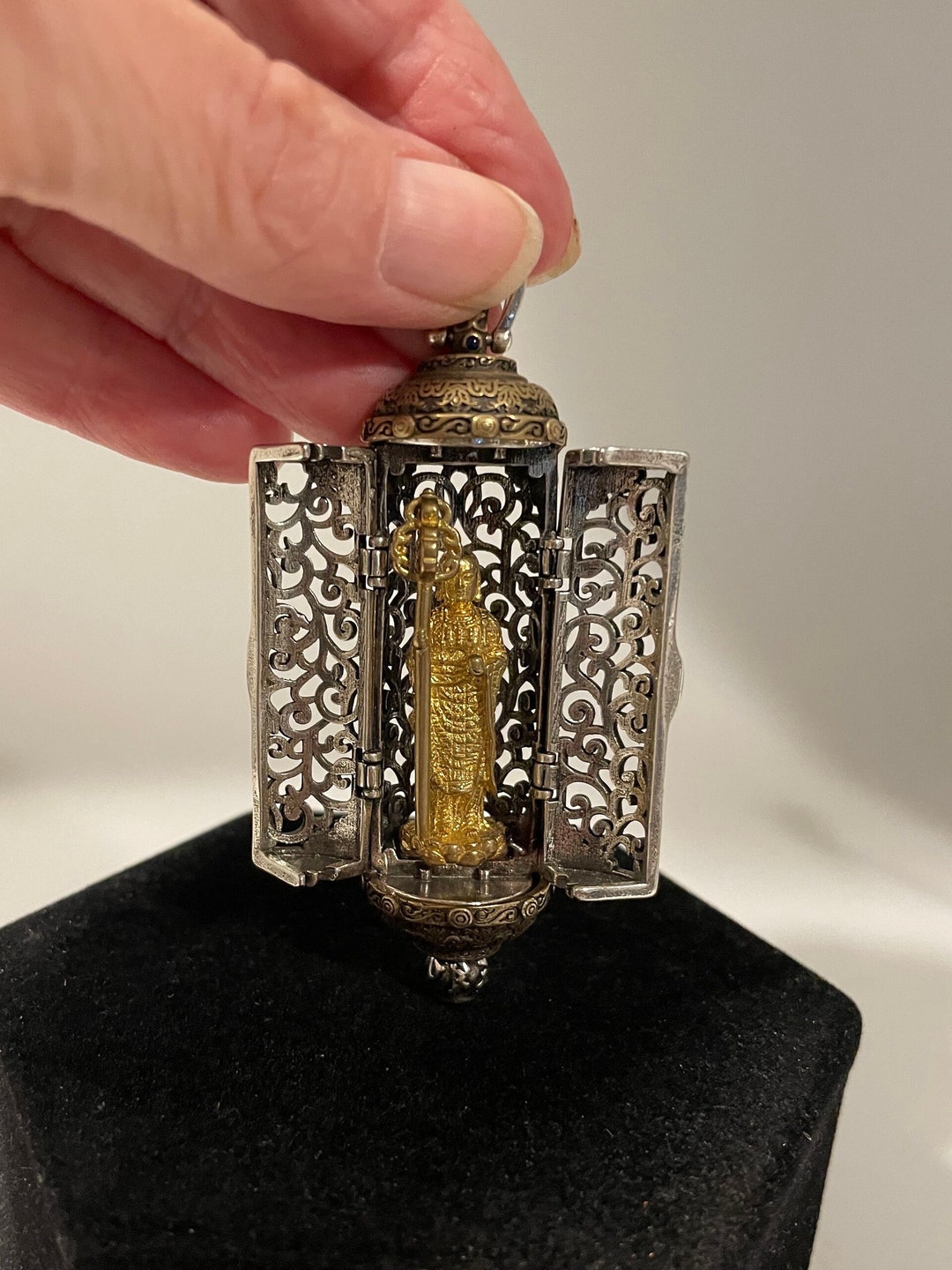 Tibetan Gawu Box Double Door Pendant - Etsy