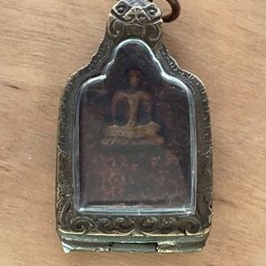 Thai Temple Amulet, LP Rod in Pendant Case - Etsy