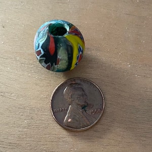 Rare Antique Venetian Glass Round Bead - Etsy