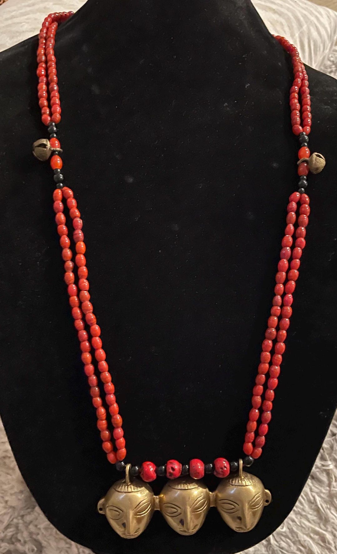 Antique Nagaland Assam Headhunter Mask Trophy Necklace - Etsy