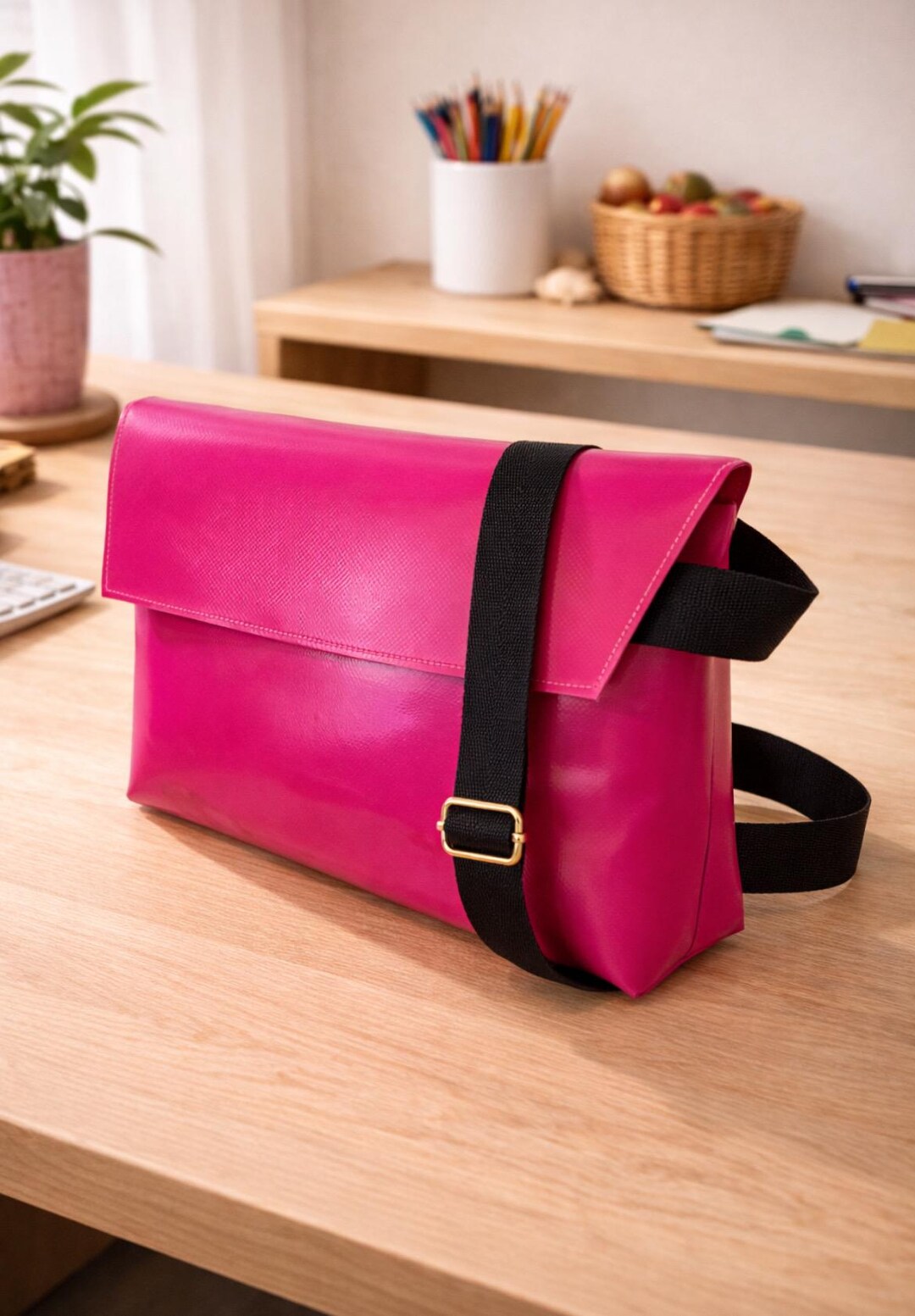 Ridge Bag Shoulder Bag, Truck Tarpaulin Bag in Pink, Crossbody Bag - Etsy