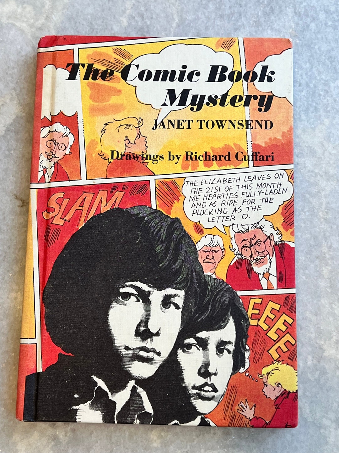 The Comic Book Mystery - Janet Townsend - 1973 Hardcover - Etsy
