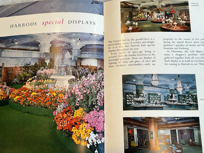 Harrods 1950s Store Booklet and Guide - Etsy