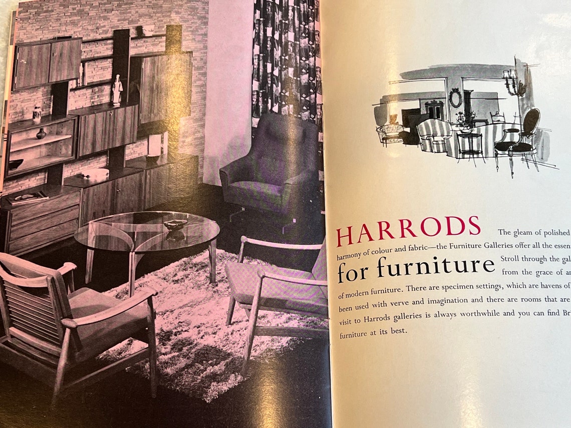 Harrods 1950s Store Booklet and Guide - Etsy
